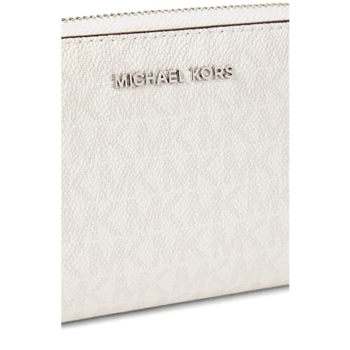 Michael Kors Jet Set Travel Continental Optic White/Alluminum One Size