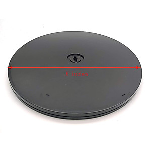 Acrylic Lazy Suzan,2-Pack,Susenya 6 inches Lazy Susan Turntable Organization for Pantry, Countertop, Shelf, Bathroom,Table, Vanity Black