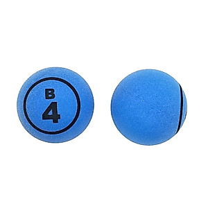 MR CHIPS Professional 1.57” (40 mm) Multi-Color Single Number Bingo Balls - Ping Pong Style Balls for Manual Bingo Cage Only