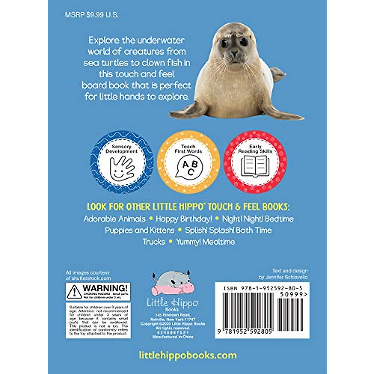 Ocean Friends - Touch and Feel Board Book - Sensory Board Book