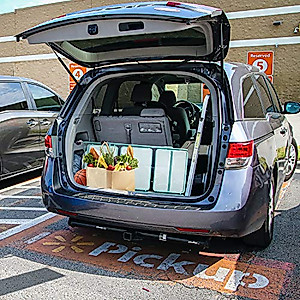 totolot 3-Tier Collapsible Rolling Utility Cart with Lockable Caster Wheels, Metal Storage Cart for Classroom, Office, Bathroom, Blue