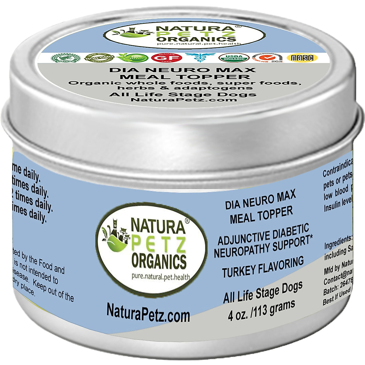 Organic Pet Systems Dia Neuro Max Meal Topper* Adjunctive Diabetic Neuropathy Support* for Dogs & Cats