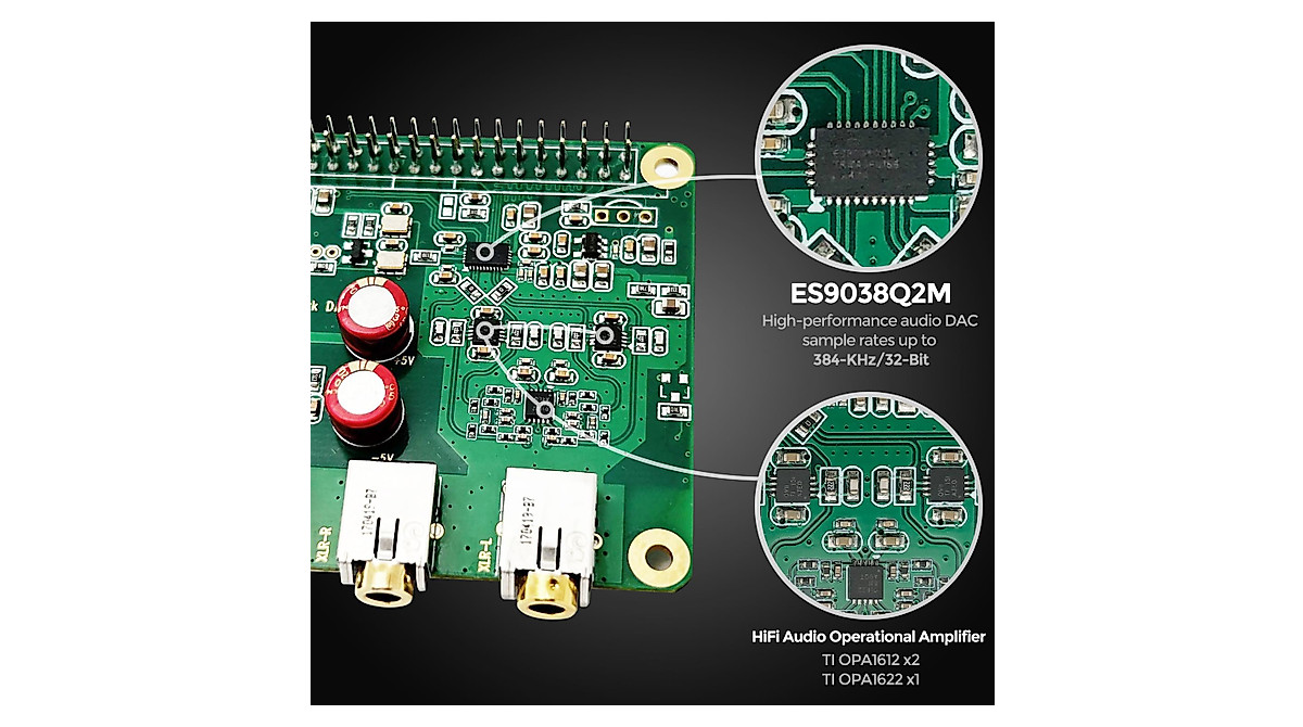 Raspberry Pi HiFi DAC Pro Hat - High-Resolution Audio Converter