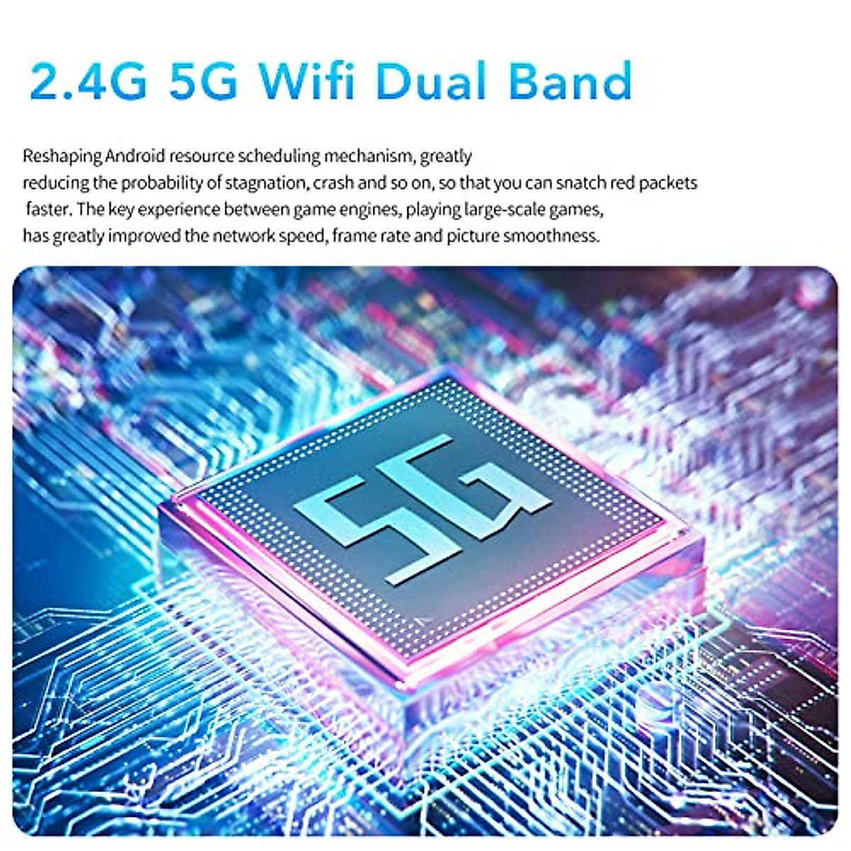 AMONIDA Kids Tablet, 3G Internet Call 5GWIFI Dual Band 2GB 32GB Storage Tablet PC for Home (US Plug)