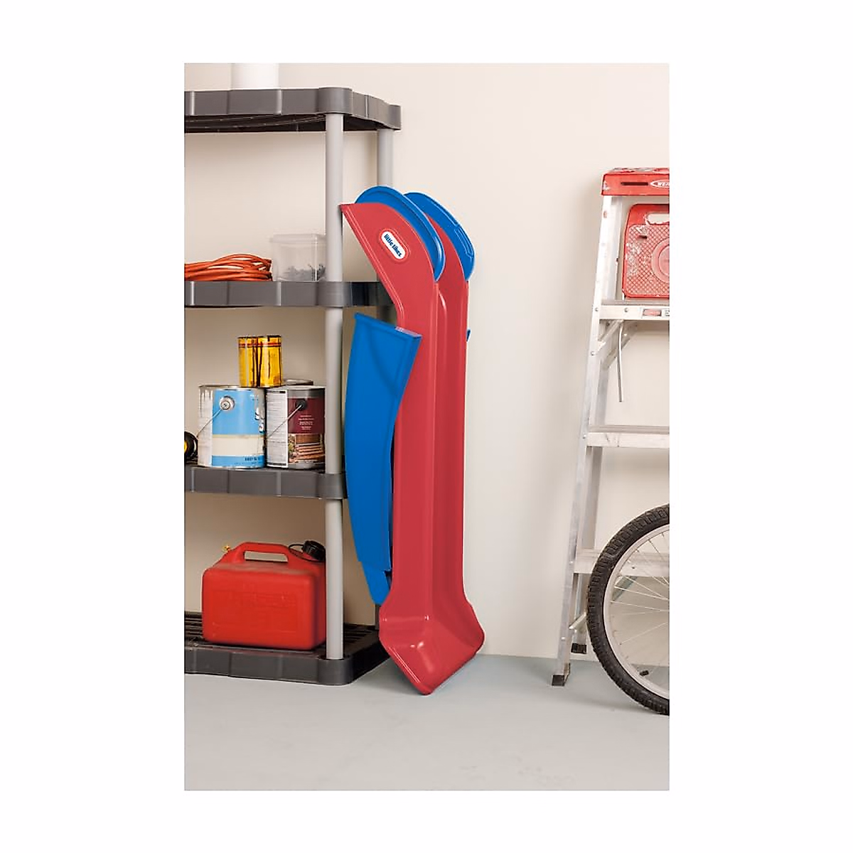 Little Tikes First Slip And Slide, Easy Set Up Playset for Indoor Outdoor Backyard, Easy to Store, Safe Toy for Toddler,Kids (Red/Blue), 39.00''L x 18.00''W x 23.00''H