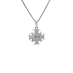 The Peace of God Nano Sim New Testament Silver Pendant - Jerusalem Cross
