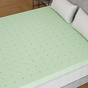 Novilla Mattress Topper King, High Density 4 Inch Memory Foam Mattress Topper with Gel Infusion for Pressure-Relieving & Cooling, Medium Soft King Size Mattress Topper, Airflow Design