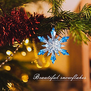 LET'S RESIN Christmas Resin Molds, 6 Pcs Varying Sizes Snowflake Epoxy Resin Molds Silicone, 3D Ice Crystal Resin Ornament Molds, Silicone Molds for Epoxy Resin, Tree & Car Decoration