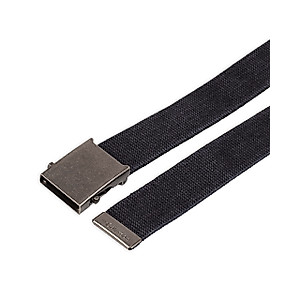 Columbia Unisex-adult Military Web Belt-Adjustable One Size Cotton Strap and Metal Plaque Buckle