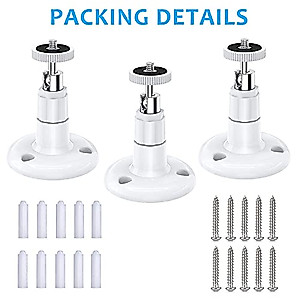 Wall Mount Bracket for Ring Stick Up Cam,Arlo Camera,Wyze Camera,Surveillance Camera System -3PACK
