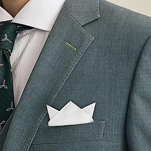 Selected Hanky 100% Pure Silk Pocket Square Solid White