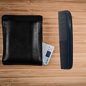 G.B.S Pocket Comb Black Course Fine and All Fine Pocket Comb, Pack of 12