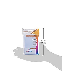 Prime Board Game Sleeves | Pack of 80 Extra-Clear Sleeves | 67 by 103 mm Card Sleeves Optimized for Use with 7 Wonders | Premium Card Protection | FFG Brown Color Code | Made by Gamegenic