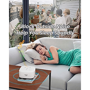 White Noise Machine, elesories Sound Machine Sleep Therapy Soother for Adults Baby Kids Sleeping, 24 Soothing Sounds Including White Noise/Fan Sounds/Nature Sounds/Lullaby for Nursery Office