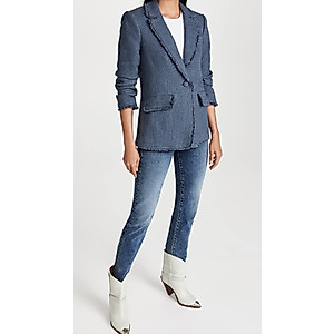 Cinq a Sept Women's Tall Size Boucle Khloe Blazer, Shadow, 4