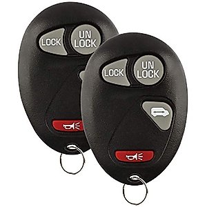 For 01-05 Chevy Venture, 01-04 Oldsmobile Silhouette, 2001-2005 Pontiac Montana Keyless Entry Remote Key Fob 4btn 10335582-88, L2C0007T - 2 PACK