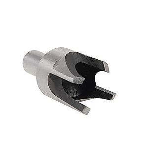 uxcell Wood Plug Cutter Drill Bit Set 1/4” 3/8” 1/2” 5/8” Barrel Cork Tenon Hole Saw Cutting Tool for Woodworking, High Carbon Steel 8in1 Set