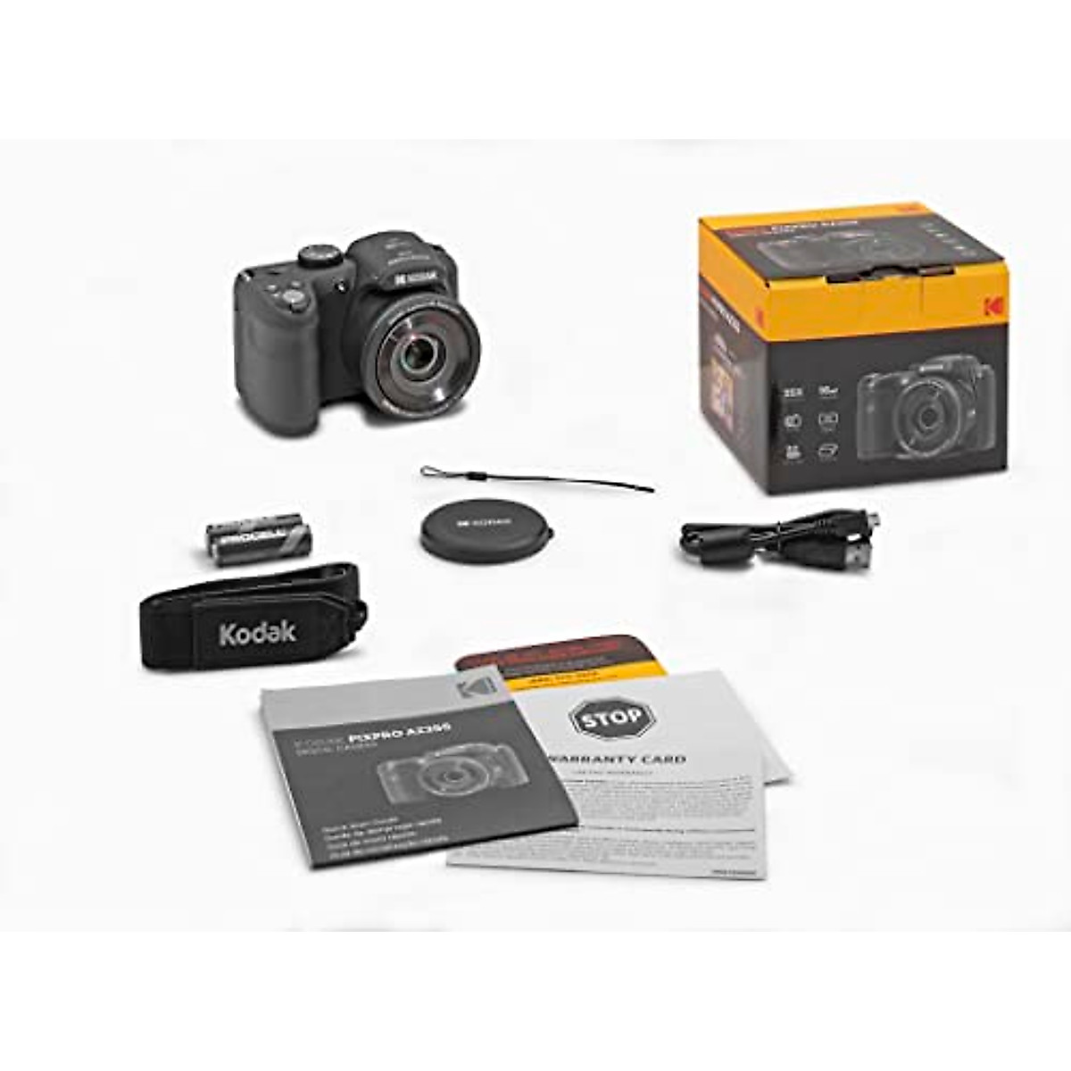 KODAK PIXPRO Astro Zoom AZ255-BK 16MP Digital Camera with 25X Optical Zoom 24mm Wide Angle 1080P Full HD Video and 3" LCD (Black)