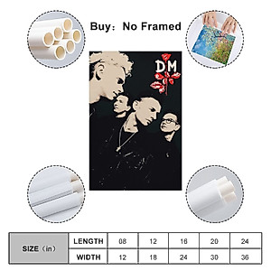 NJYXART Depeche Mode Music Poster Poster Decorative Painting Canvas Wall Posters And Art Picture Print Modern Family Bedroom Decor Posters 12x18inch(30x45cm)