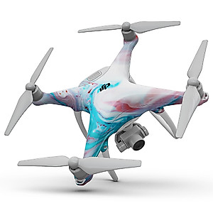 Design Skinz Design Skinz Marbleized Teal and Pink V2 Full-Body Wrap Decal Skin-Kit Compatible with The Drone DJI Mavic