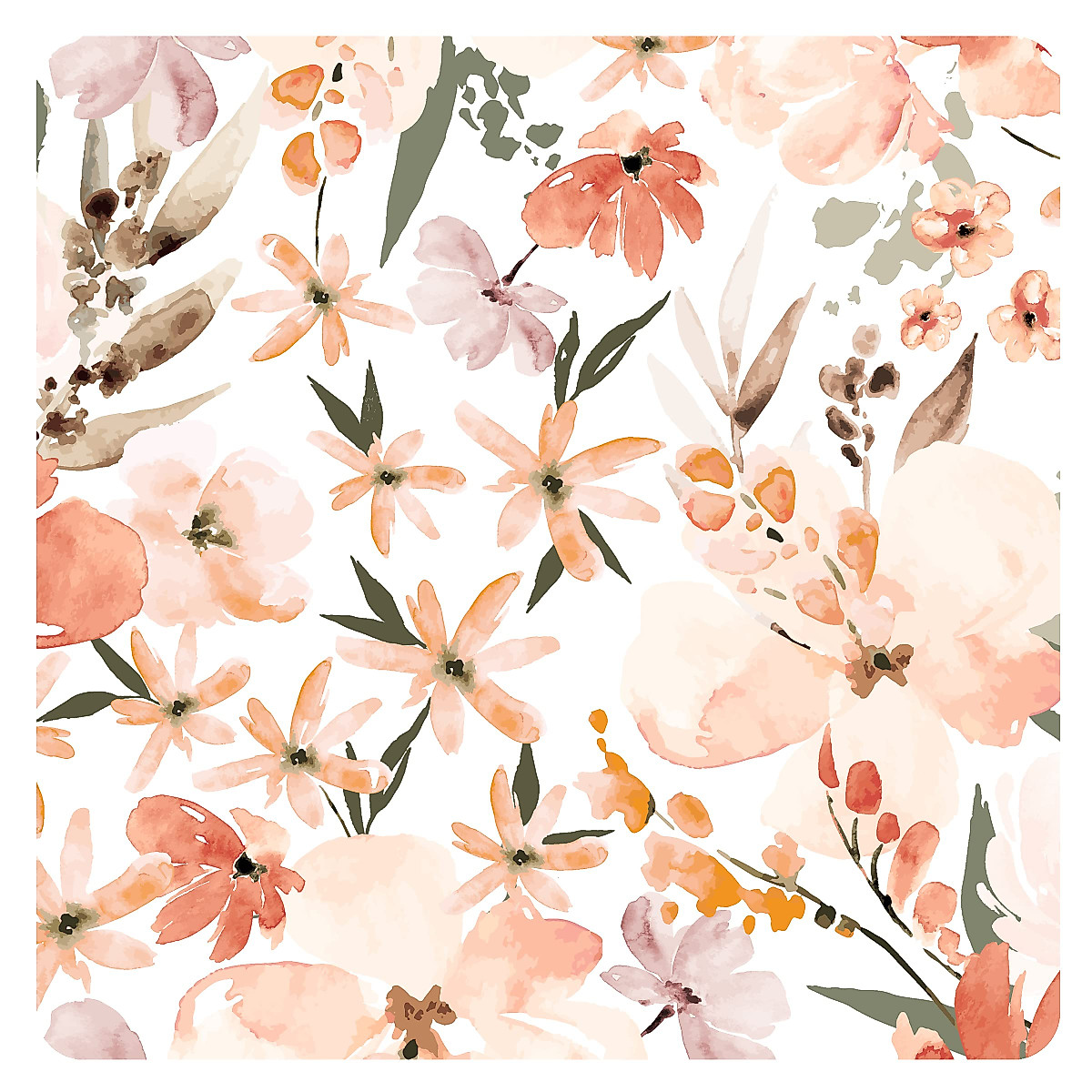 BapronBaby Peachy Dreams Wet Dry Bag - Waterproof Two Zipper Pockets - Reusable for Mealtime, Diapers, Stroller, Snacks, Swimsuits - Machine Washable - 11" x 9"