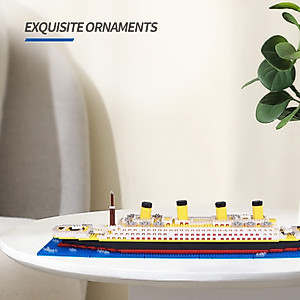 YAOYU Micro Mini Titanic Model Building Block Set, with 1860Pcs 3D Puzzle Sets DIY Educational Block Toys, Gift for Kids and Adults