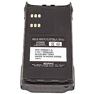 Battery for Motorola XTS 2500 Rechargeable Two Way Radio 7.2v 1500mAH Ni-CD