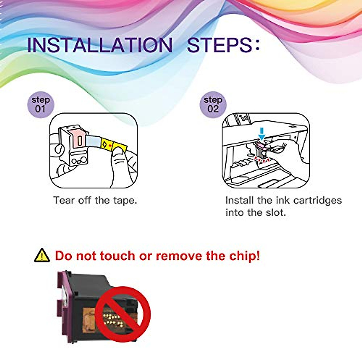 Ubinki Remanufactured 65xl Ink Cartridges Replacement for HP 65XL 65 Ink to use with Envy 5055 5052 5058 DeskJet 3755 2655 3720 3722 3723 3752 3758 2652 2624 Printer High Yield (1 Black 1 Tri-Color)
