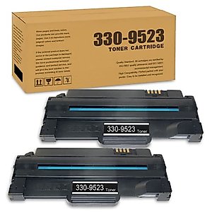 2-Pack 330-9523 Toner Cartridge Replacement for DELL 330-9523 1133 1135n 1130 1130n 330-9523 2MMJP 7H53W 7W53W Printer., Black