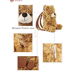 XMiniLife Cute Plush Animal Teddy Bear Rabbit Backpack Bunny Backpack with Adjustable Straps