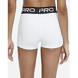 Nike Women's Pro 365 3 Inch Shorts (Medium White)