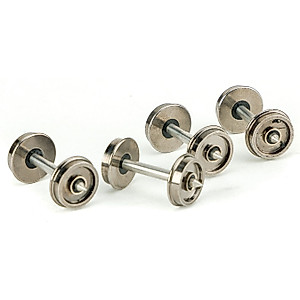 Walthers Proto HO Scale 36" Turned Metal Wheelsets With Metal Axles (100-Pack)