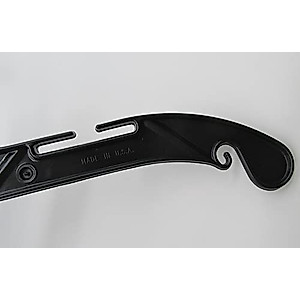 NAHANCO 2500BH Plastic Shirt/Dress Hangers with Black Swivel Hook, Heavy Weight, 17", Black (Pack of 100)