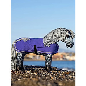 LeMieux Toy Pony Blanket for Toy Pony with Detail & Ornament - Quality Fleece - 3 Years + - Gift for Kids - Papaya