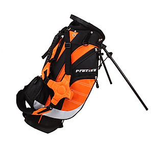 Remarkable Right Handed Junior Golf Club Set for Age 3 to 5 (Height 3' to 3'8") Set Includes: Driver (15"), Hybrid Wood (25*), 7 Iron, Putter, Bonus Stand Bag & 2 Headcovers