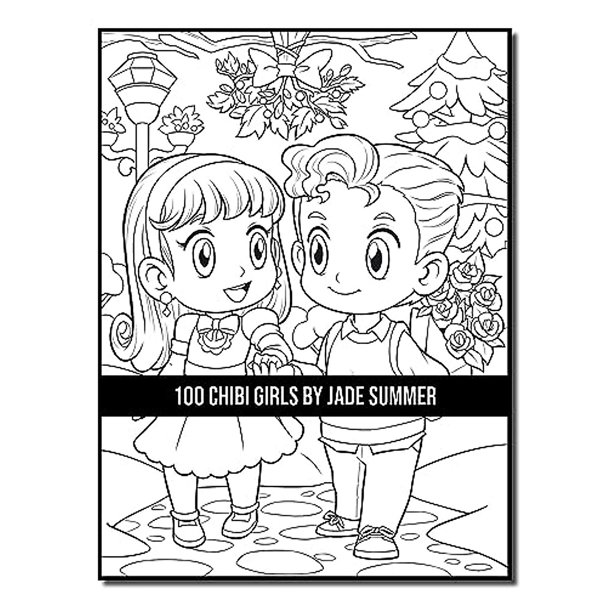 100 Chibi Girls: An Adult Coloring Book Collection with Cute Girls, Fantasy, Horror, Christmas, and More!