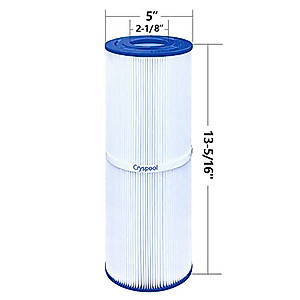 Cryspool PRB25-IN Spa Filter Compatible with C-4326 Hot Tub Filter, FC-2375, 3005845, R172327, R173429, 33521, 25392, 817-2500,5X13 Spa Filter 25 sq.ft,2pack