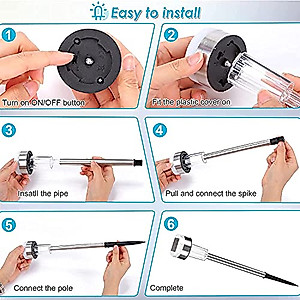 HYWGDLT 16 Pack Solar Pathway Lights Outdoor 10Lumen Dual Light Source LED Solar Waterproof Pathway Lights for Garden Patio and Walkway Decoration Warm White.