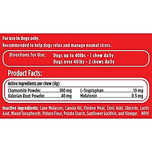 Milk-Bone Calm & Relax Dog Supplement, 60 Soft Chews