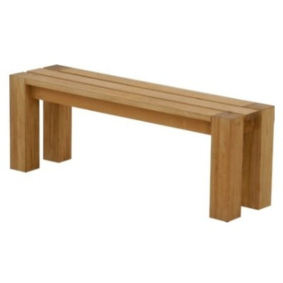 Atlanta Teak Furniture - Teak 4' Backless Bench - Extra Thick Legs