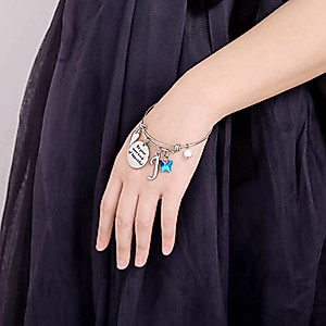 Yoosteel Initial Bracelets Gifts for Girls Women - Silver A Initial Bracelets for Teen Girl Gifts Trendy Stuff Expandable Bangle Bracelets for Girls Women Christmas Gifts for Girls