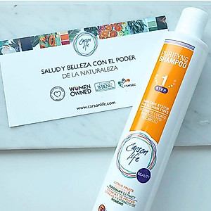 Carson Life Purifying Shampoo 2 Pack For All Hair Types - 20 Oz - Made with Fruits and Herbs Extracts - Energize and Stimulate hair - Helps Prevent Hair Loss and Dandruff - Made In The USA