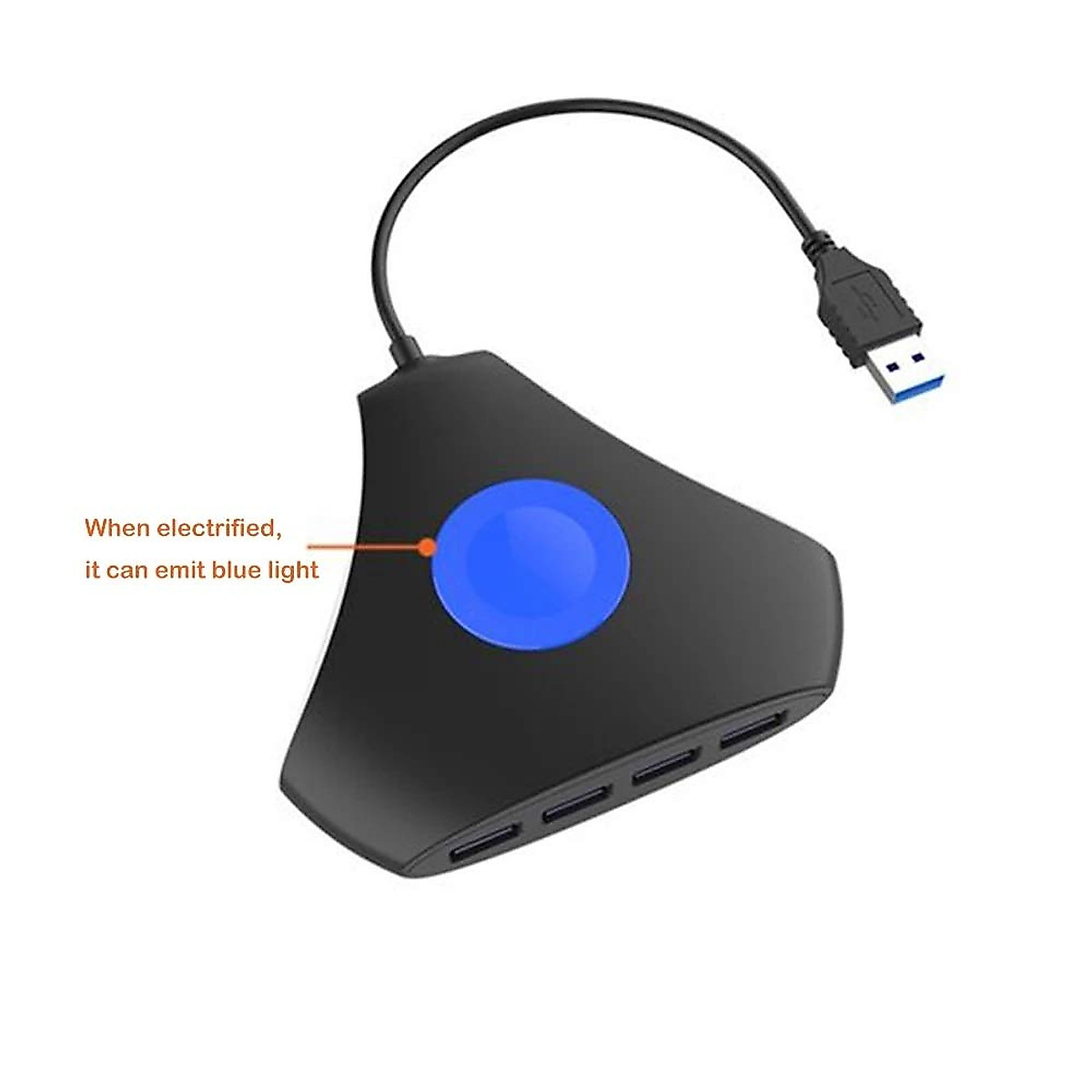 GPPZM Portable 4 Port USB 3.0 HUB High Speed 5Gbps Multi USB Splitter Expander Adapter for PC Computer Accessories