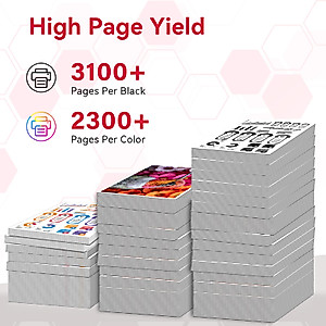 LEMERO 054H 054 Compatible Toner Cartridge Replacement for Canon 054H 054 CRG-054 High Yield to use with Color ImageCLASS MF642Cdw MF644Cdw MF640C MF641Cw LBP622Cdw LBP620 (Black/Cyan/Magenta/Yellow)