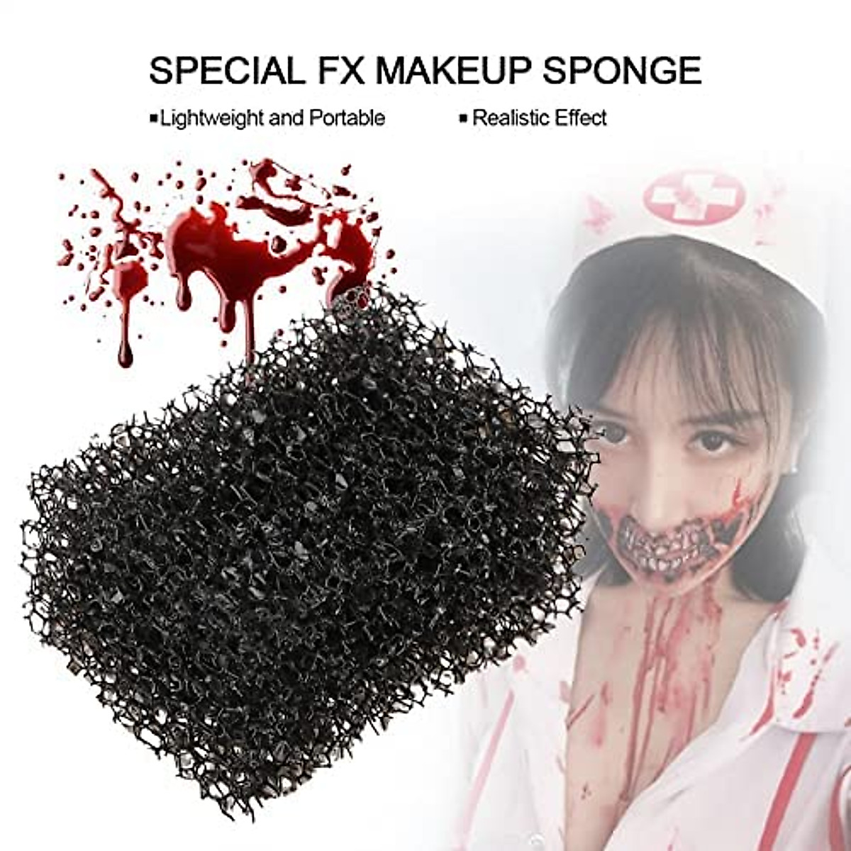 Mysense Stipple Sponges,Special Effects Makeup tool,3 kinds of hole,for adding freckles,texture,FX Makeup,9 pack