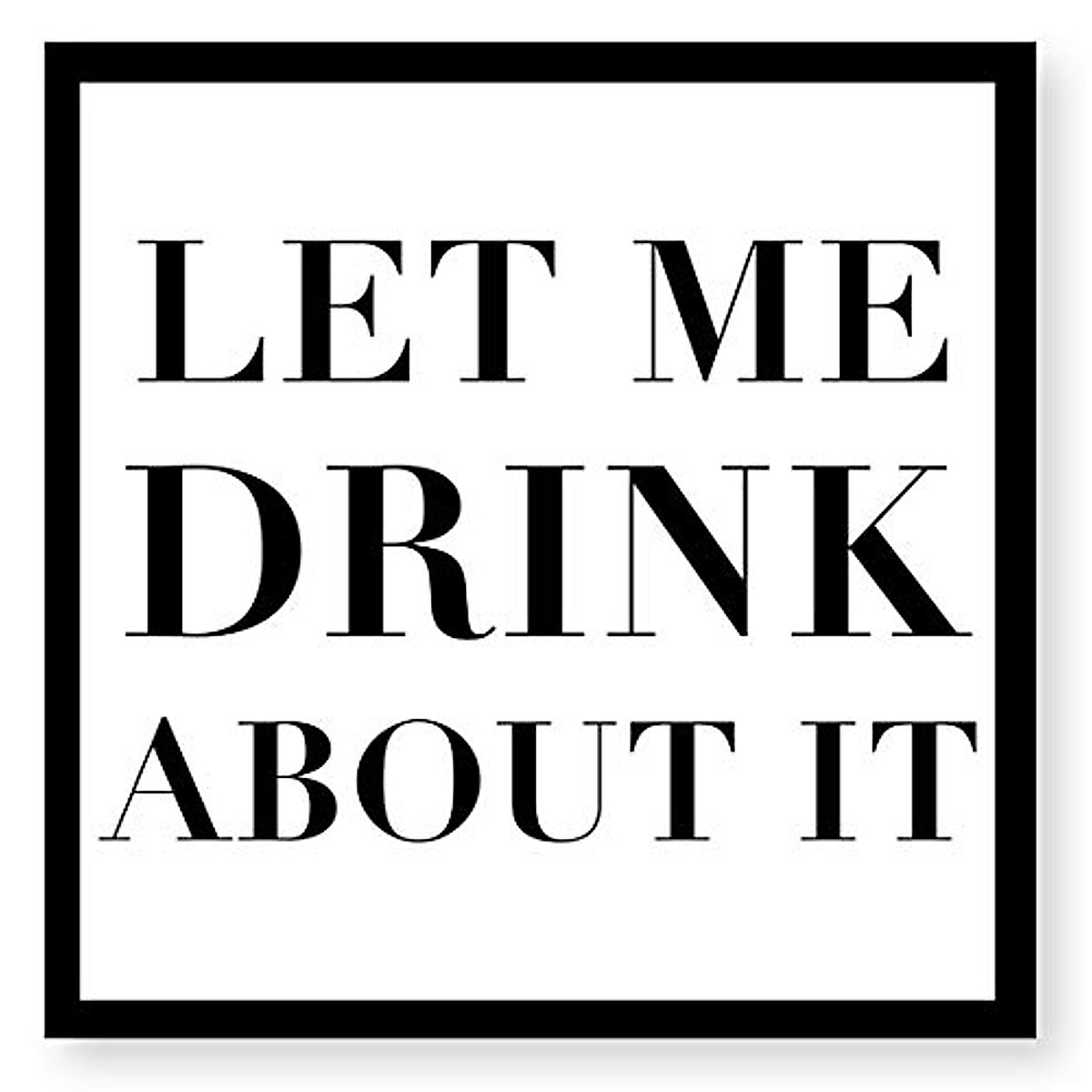 X&O Paper Goods Cocktail Napkin, 5 x 5, Let me Drink About it