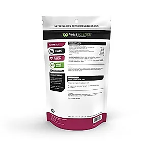 VetriScience Laboratories Hairball Digestive Support Chicken Liver Flavored 60 Soft Chews for Cats