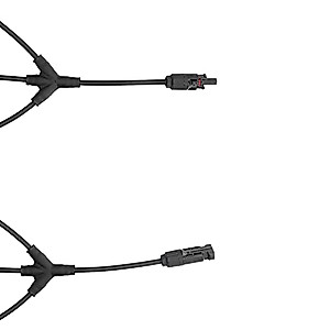 Hilitand Y Branch Connectors Adapters DC 30A 1000V 3 to 1 Male Female Branch Connectors for Parallel Solar Panel Cable