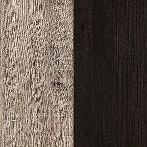 South Shore Londen 6-Drawer Double Dresser, Weathered Oak and Ebony