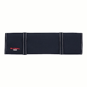 Global G-666/07-Knife Portfolio with 7 Pockets, Black Knife Carrier